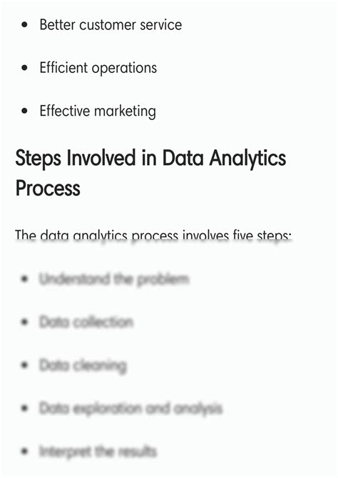 SOLUTION Data Analysis Roadmap Studypool