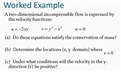 solved a two dimensional incompressible flow is expressed by
