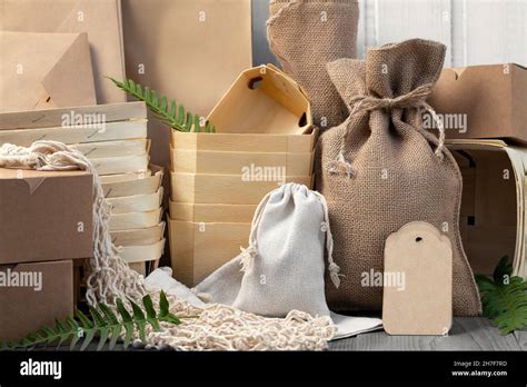 Various Eco Friendly Packaging Made From Natural Recyclable Materials