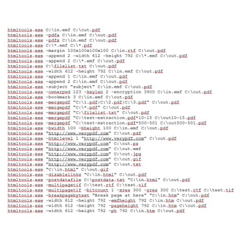veryutils html to pdf converter command line is a great software to batch convert from html