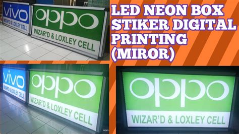 Cara Membuat Led Neon Box Digital Printing YouTube