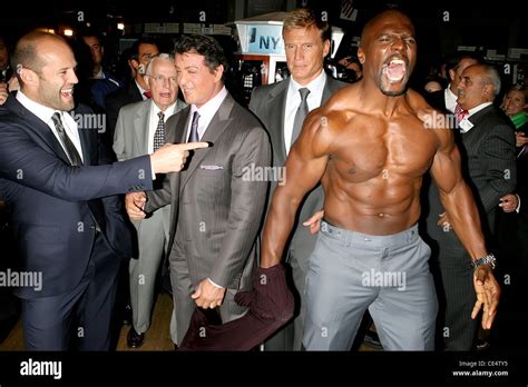 Jason Statham Sylvester Stallone Dolph Lundgren And Terry Crews Who Took Of His Shirt For