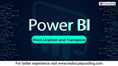 Pivotunpivot And Transpose Power Bi Business Analytics Nados Youtube