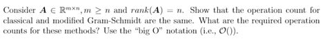 solved consider a e rmxn m n and rank a n show that