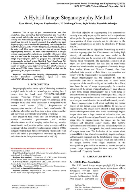 pdf a hybrid image steganography method