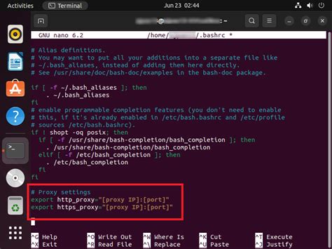 How To Set Proxy Settings In Linux Command Line Or Terminal