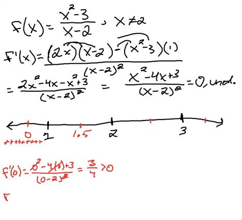 solved a find the open intervals on which the function is increasing and those on which it is