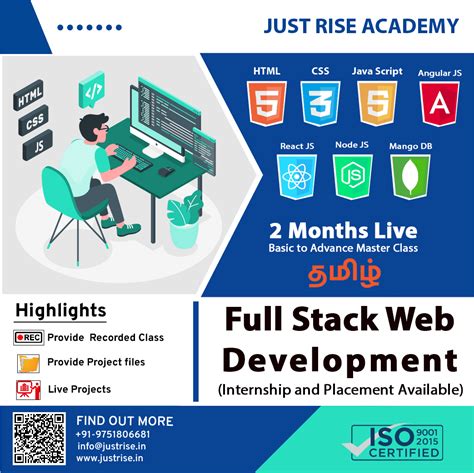 full stack web development tamil master class just rise academy