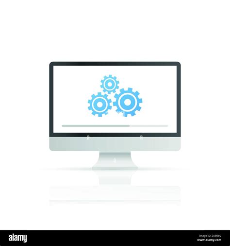 System Software Update And Upgrade Concept Loading Process In Laptop