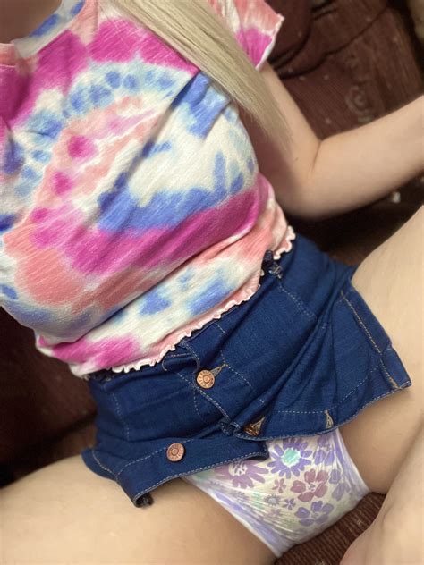 💙 No One Can See Whats Hiding Under My Pretty Jean Skirt Right Daddy 💙 Rgirlsindiapers