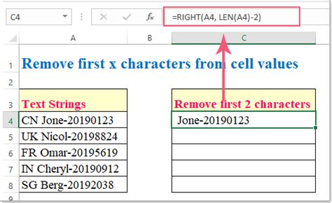 How To Remove Last Character In Excel Column Howtoremovee