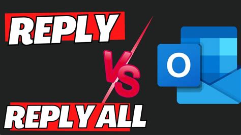Reply VS Reply All In Outlook YouTube