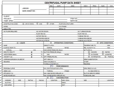 CENTRIFUGAL PUMP DATASHEET 01 EngTank