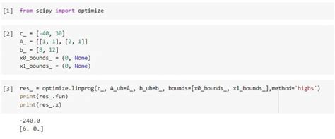 how to use python scipy linprog python guides
