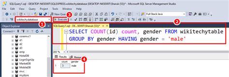sql having clause having clause in sql