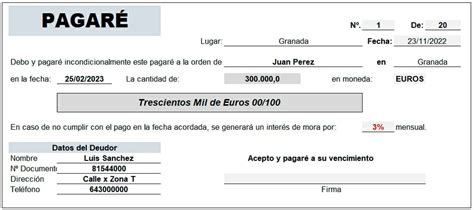 Formato De Pagare Para Imprimir Gratis