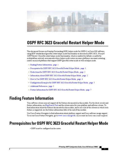 ospf rfc 3623 graceful restart helper mode pdf routing router computing