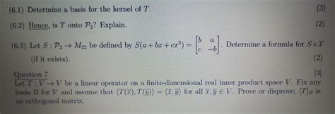 solved let t m22 p2 be the linear transformation defined by