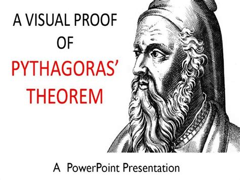 PYTHAGORAS THEOREM A VISUAL PROOF Teaching Resources