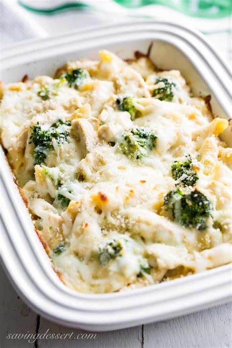 Broccoli And Chicken Alfredo Bake Saving Room For Dessert