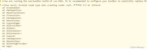 vue3bug invalid vnode type when creating vnode null csdn博客