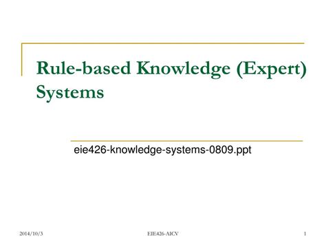 ppt rule based knowledge expert systems powerpoint presentation free download id 5090981