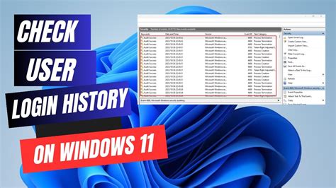 How To Check User Login History On Windows Youtube