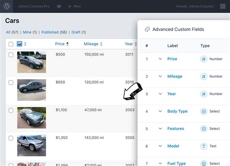 Advanced Custom Fields Admin Columns