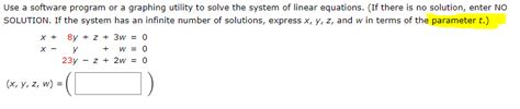 solved use a software program or a graphing utility to solve
