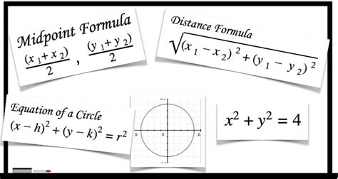 midpoint and distance formula