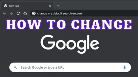 How To Change Default Search Engine Chrome YouTube