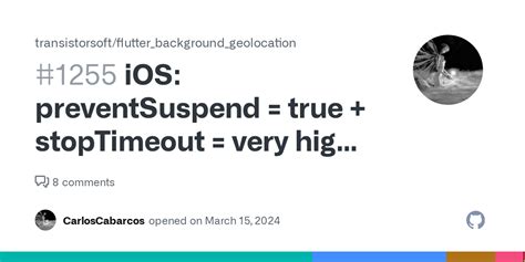IOS PreventSuspend True StopTimeout Very High Value While In