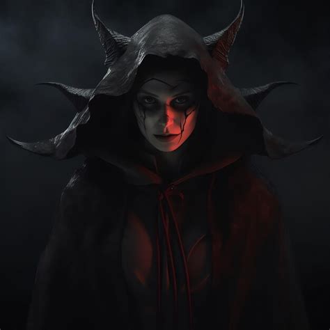 Premium Ai Image Woman Evil Demon Ai Generated