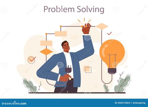 Soft Skills Concept Business People Or Employee With Problem Solving