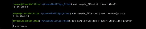 How To Read Print A Particular Line From A File In Linux