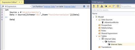 Create An Analysis Services Model Tabular Editor Documentation
