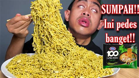 Mukbang 10 Bungkus Mie Terpedas Gaga 100 Ekstra Pedas Level 7 Youtube