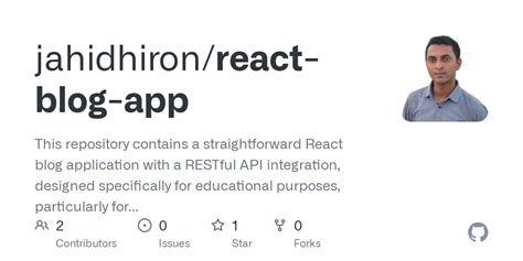 Github Jahidhiron React Blog App This Repository Contains A