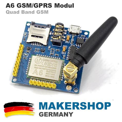 A Quad Band Gsm Gprs Modul Arduino Raspberry Makershop De