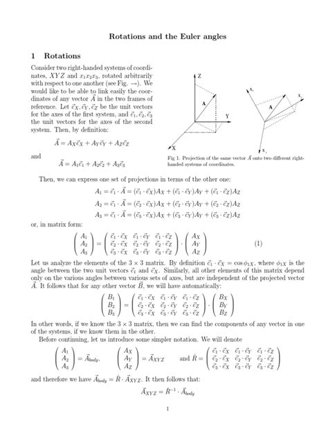 euler angles and rotations between coordinate systems pdf trigonometric functions rotation