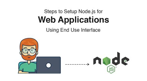 setting up node js for web applications using end user interface
