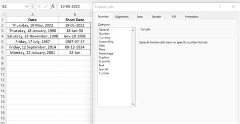 How To Short Date In Excel Apply Short Date Format Earn Excel