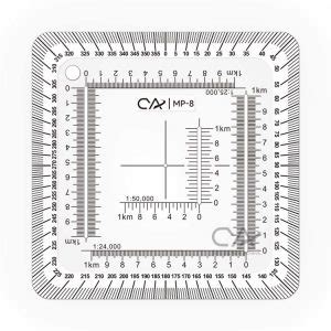 Military Coordinate Scale Protractor
