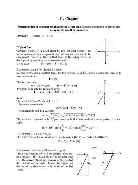 statics part1 pdf euclidean vector angle