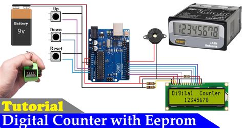 Arduino Based Digital Counter With LCD Display And Push Butt Hackster Io