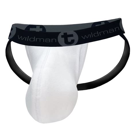 Wildmant Cotton Monster Cock Jockstrap White