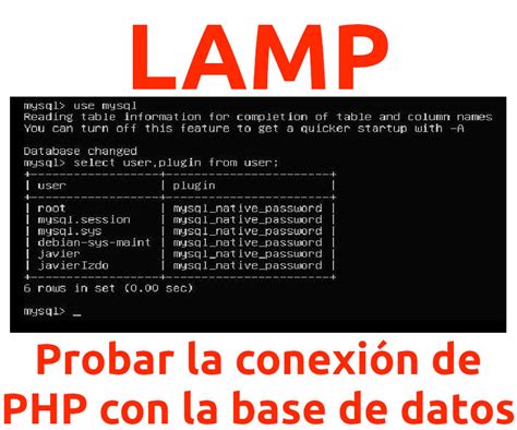 Probar la conexión de PHP con la base de datos weblinus