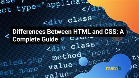 differences between html and css a complete guide