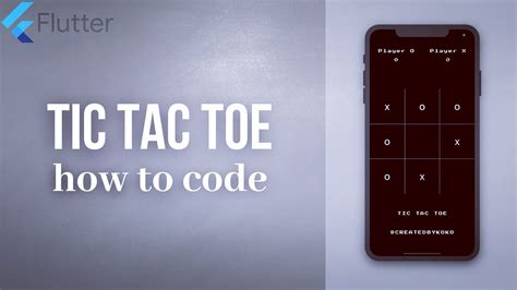 how to create a simple tic tac toe game using flutter part 1