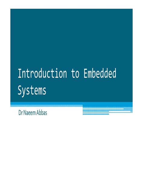 lec01 introduction to esd pdf embedded system digital camera